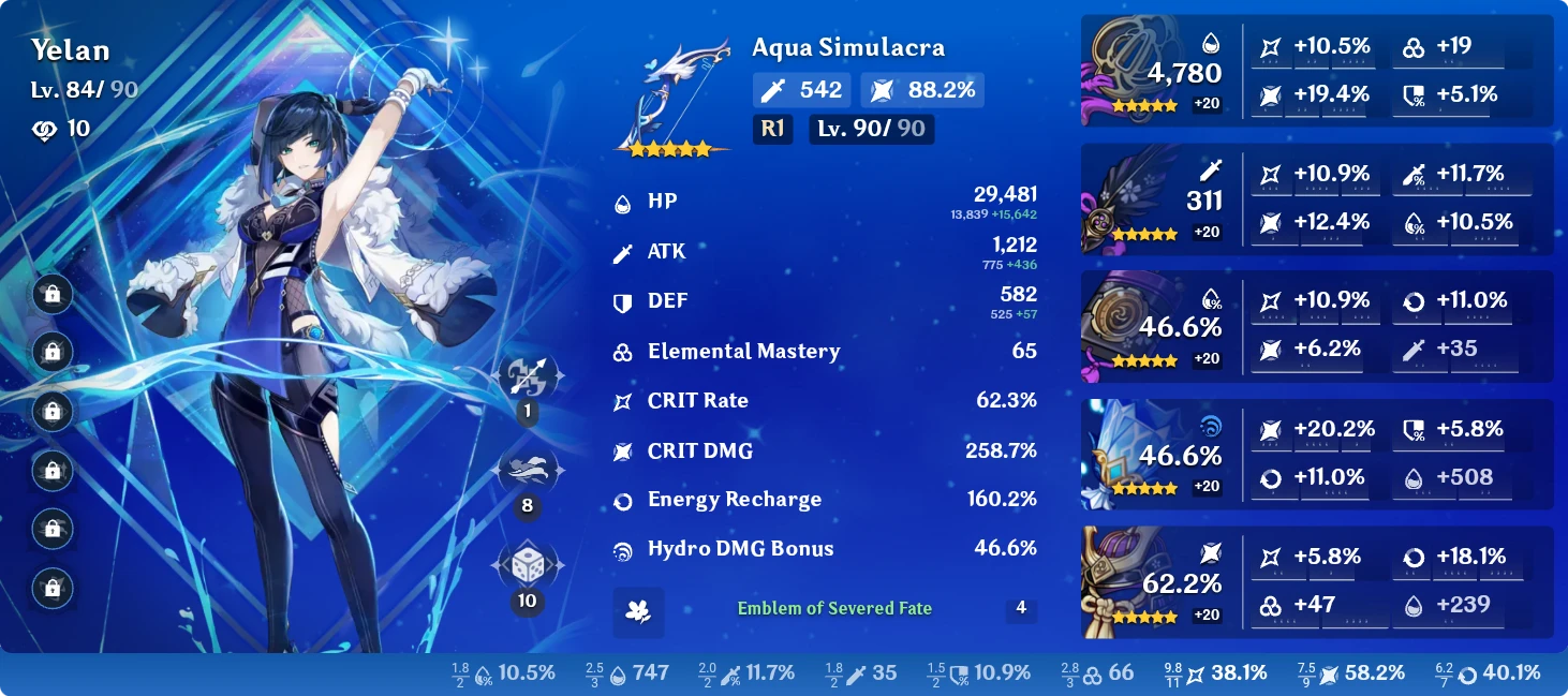 ayaka and yelan builds f2p ️ Genshin Impact | HoYoLAB