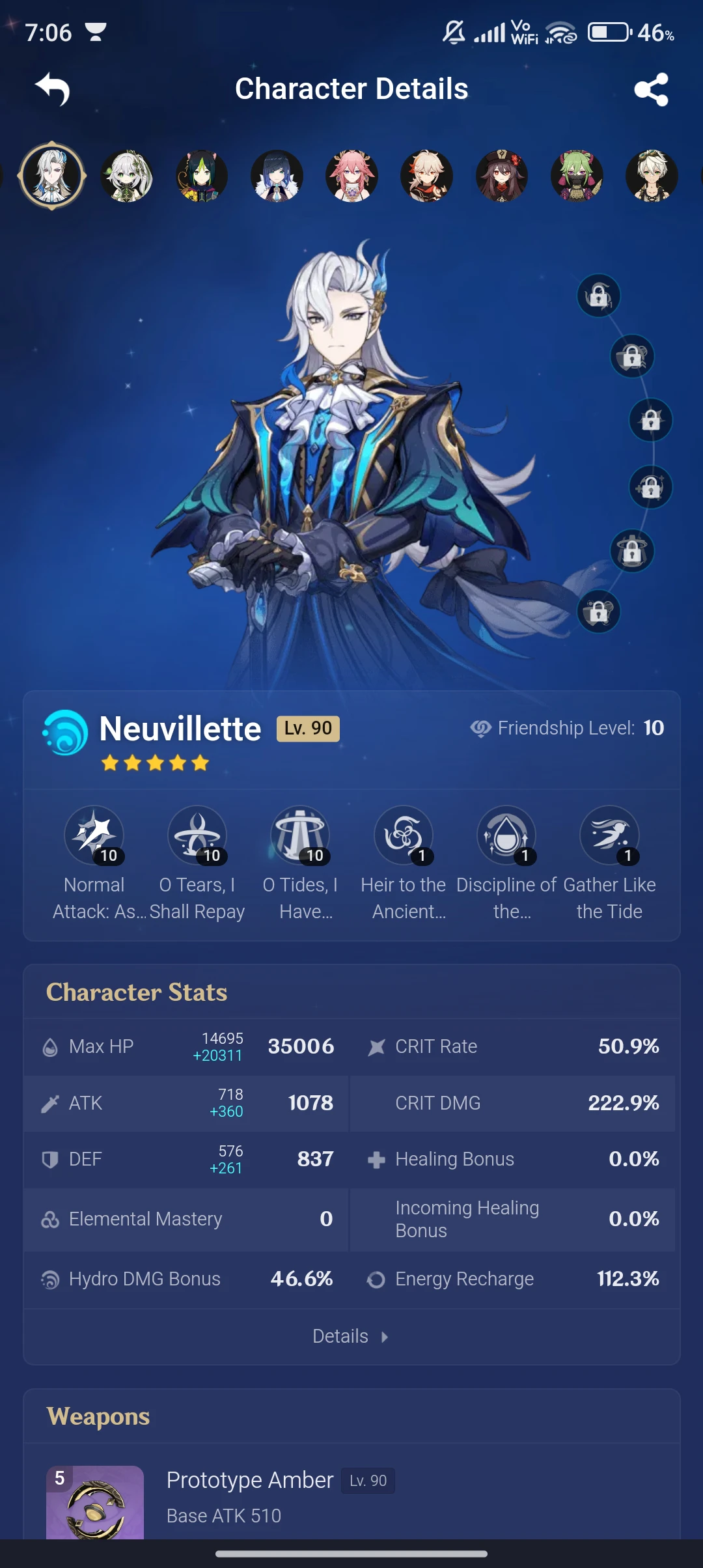 RATE MY F2P NEUVI... 👉👈🥰 Genshin Impact | HoYoLAB