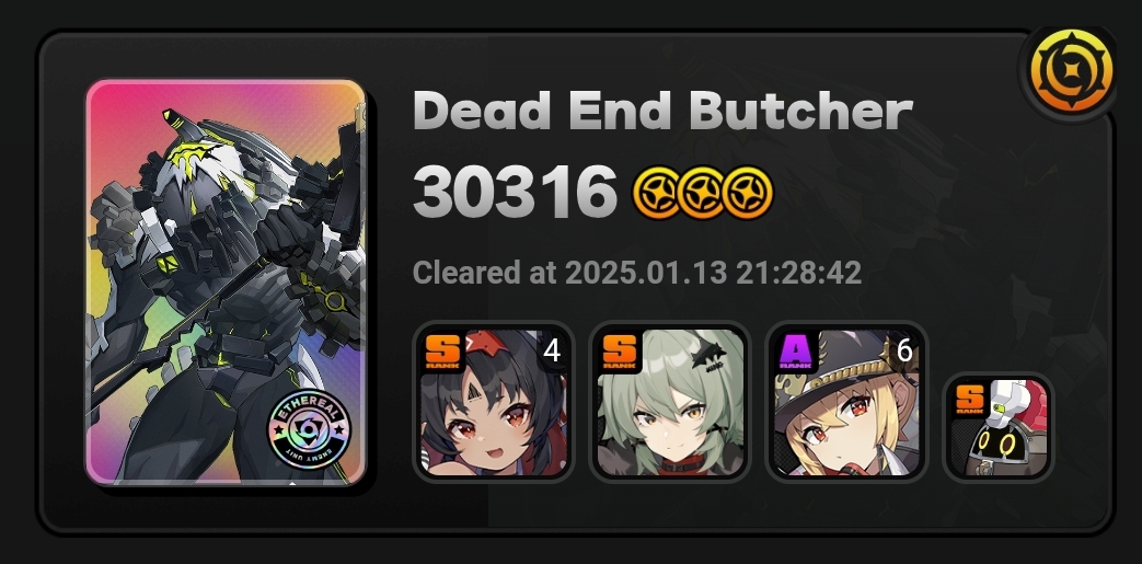 30k Dead End Butcher with Nekomata (M4S5) Zenless Zone Zero | HoYoLAB