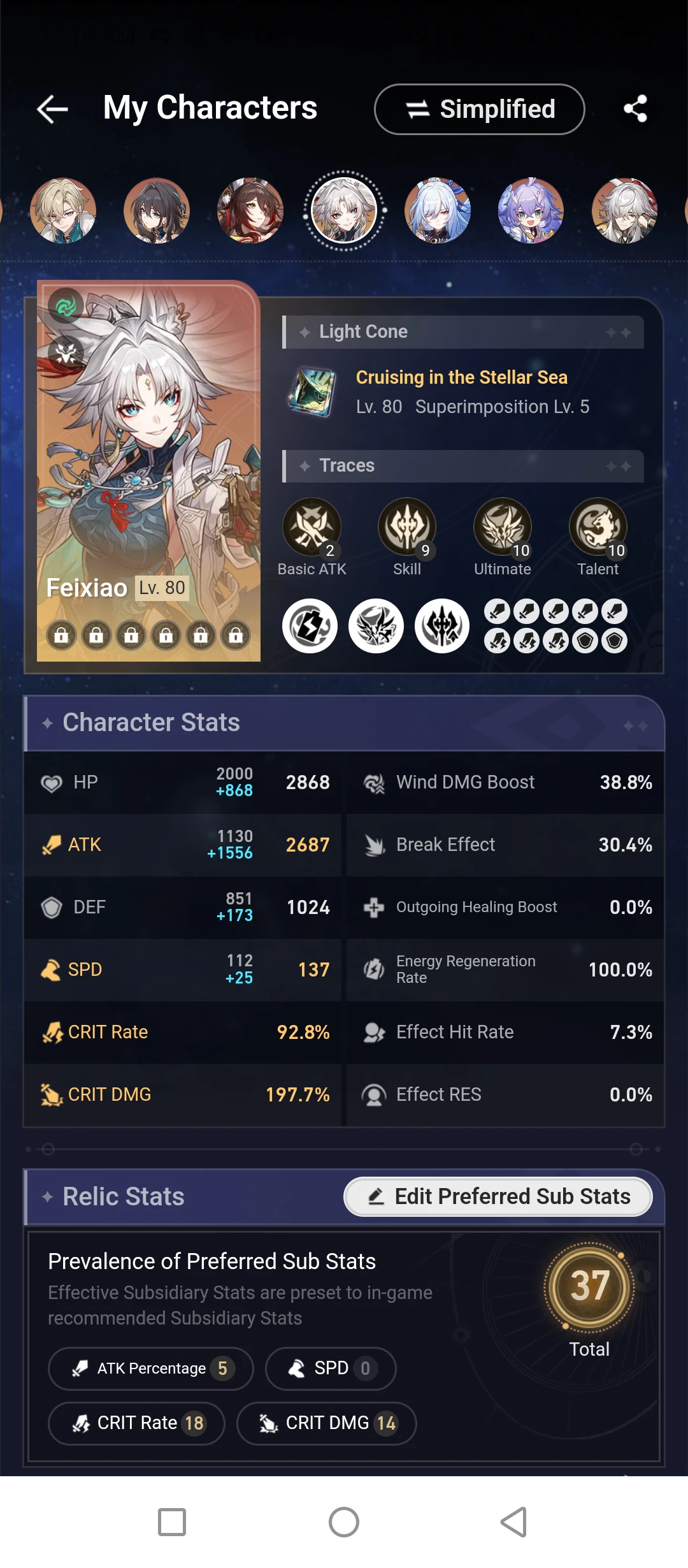Final Feixiao build Honkai: Star Rail | HoYoLAB