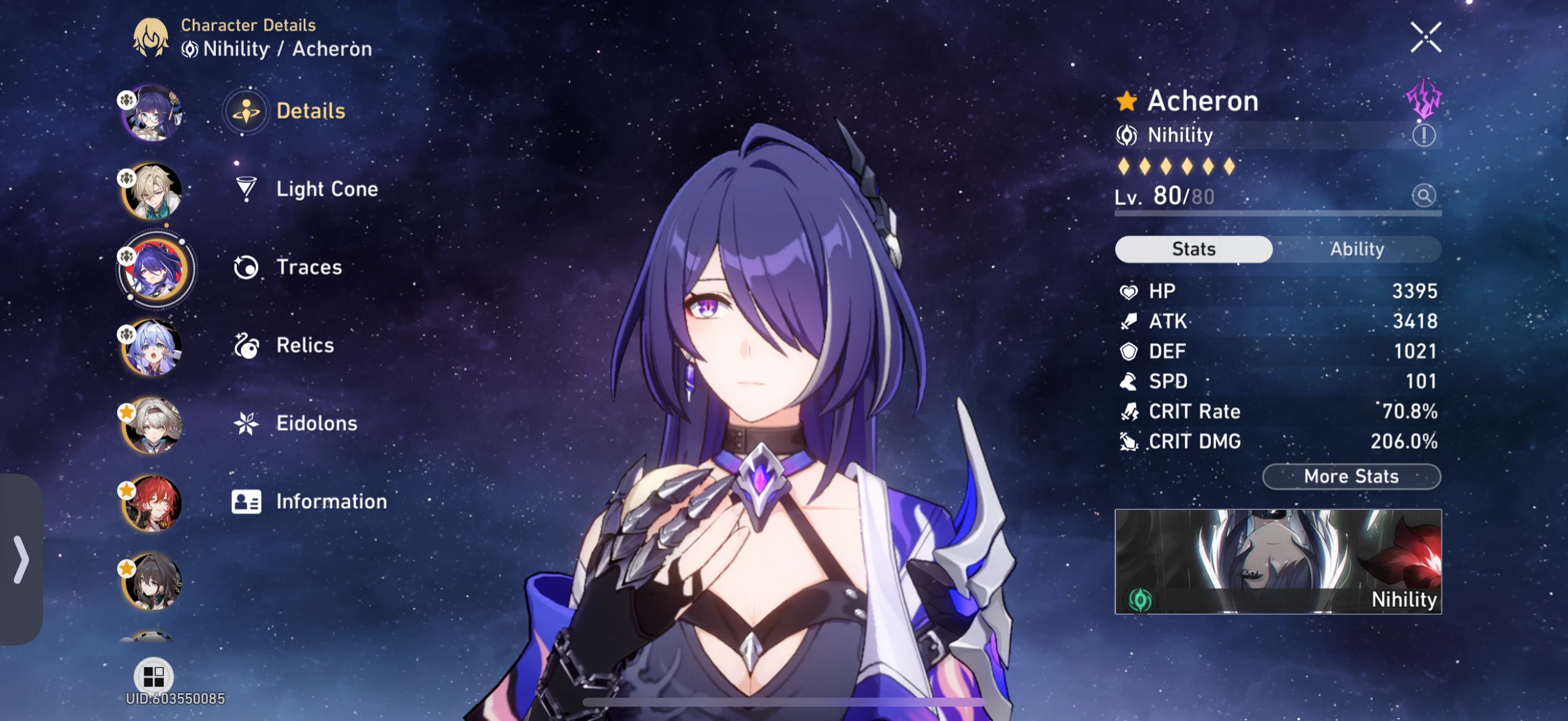 How’s my Acheron build looking? Honkai: Star Rail | HoYoLAB