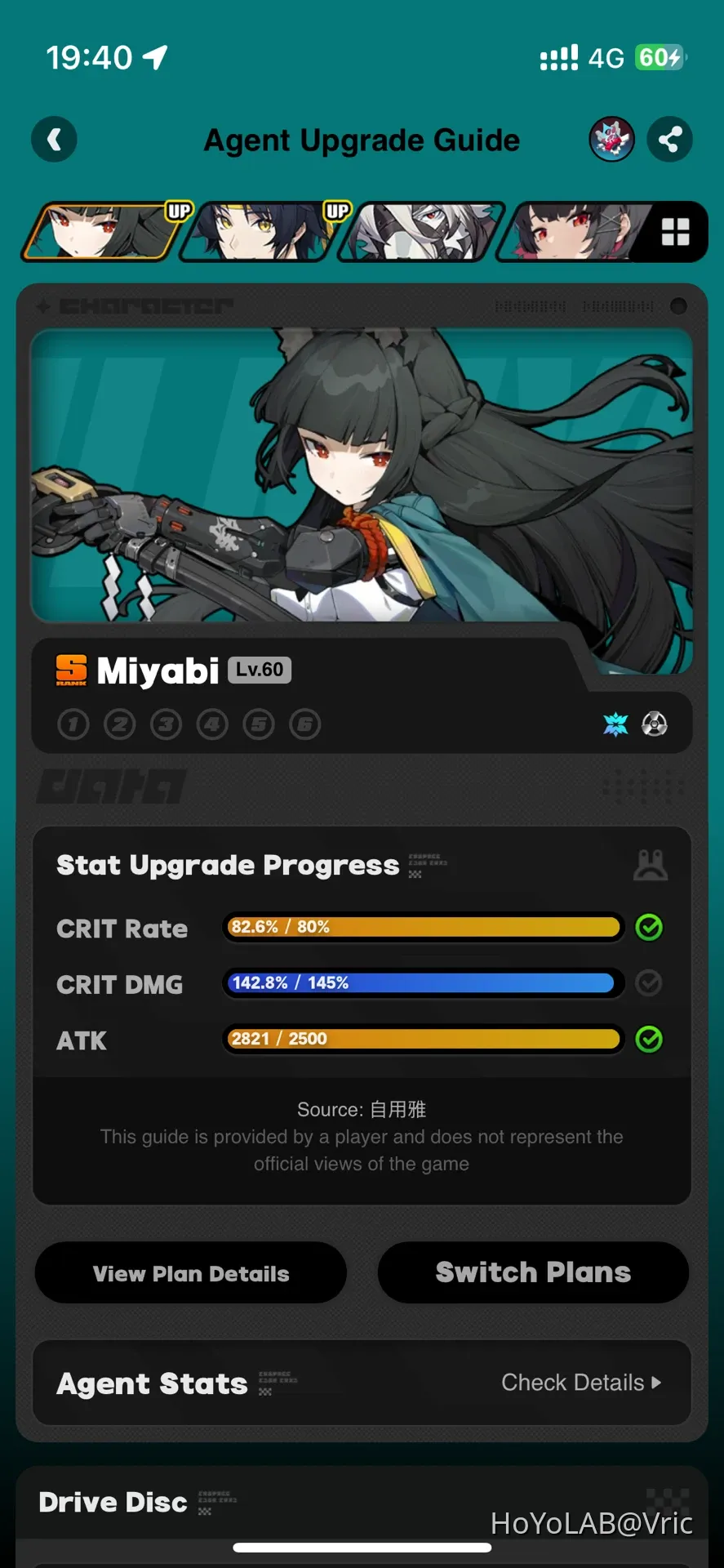 Miyabi stats Zenless Zone Zero | HoYoLAB