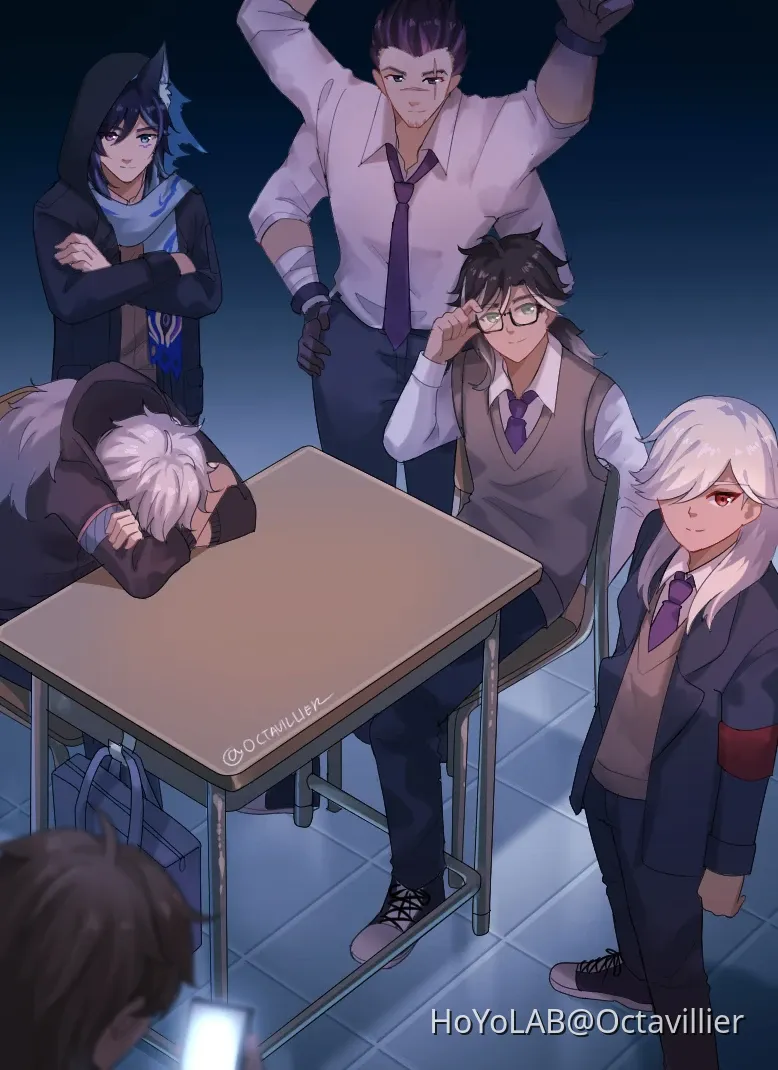 Electro boys -Highschool AU- Genshin Impact | HoYoLAB