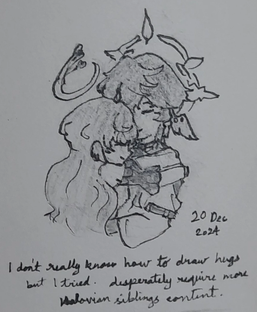 Halovian Hug doodle Honkai: Star Rail | HoYoLAB