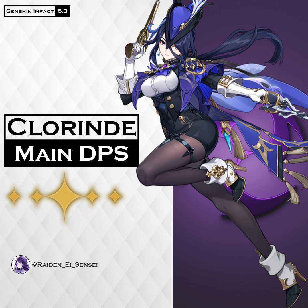 I hope this will help the new players who is going to pull for Clorinde ...