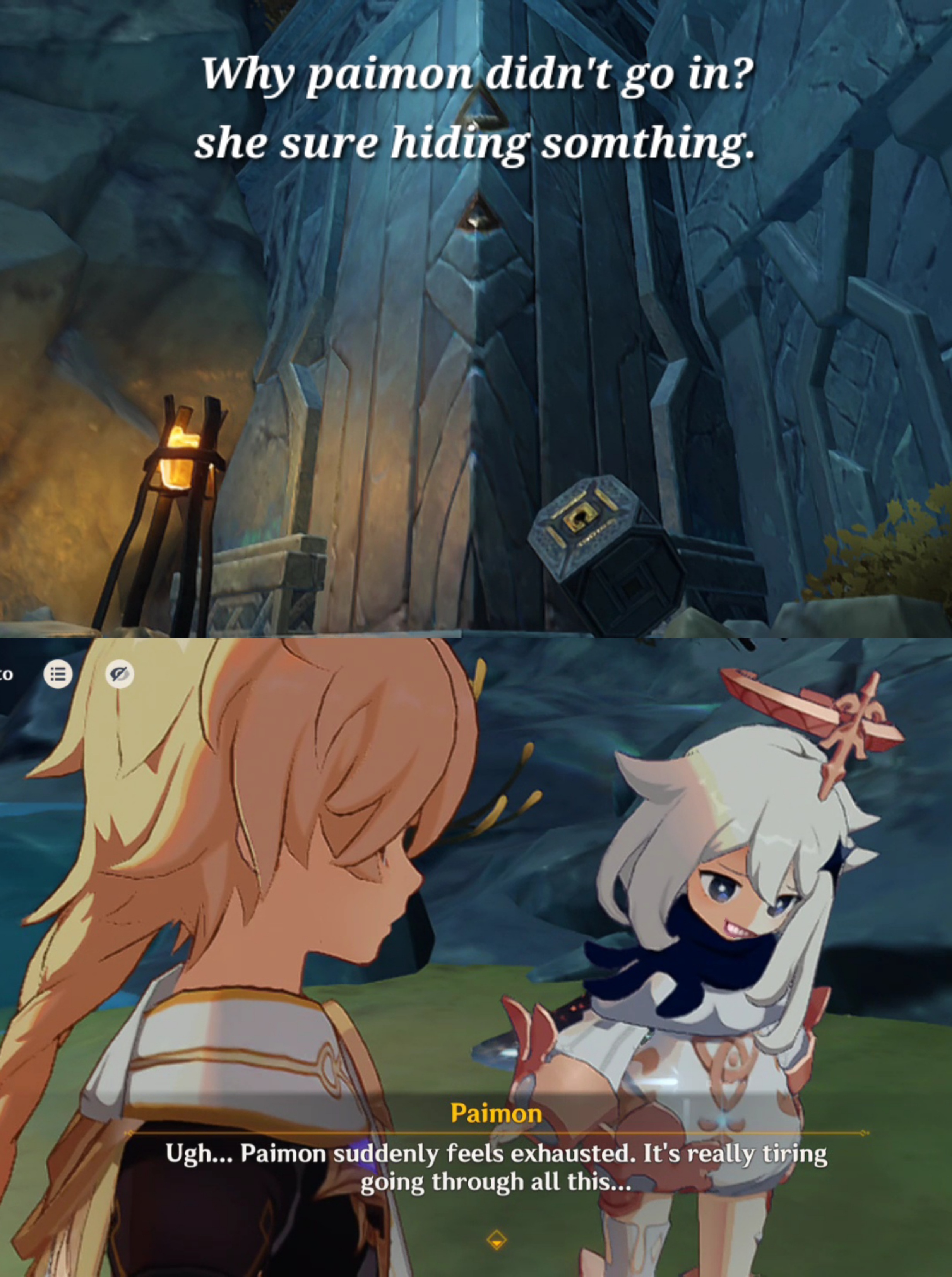 Paimon sure hiding something. Genshin Impact | HoYoLAB