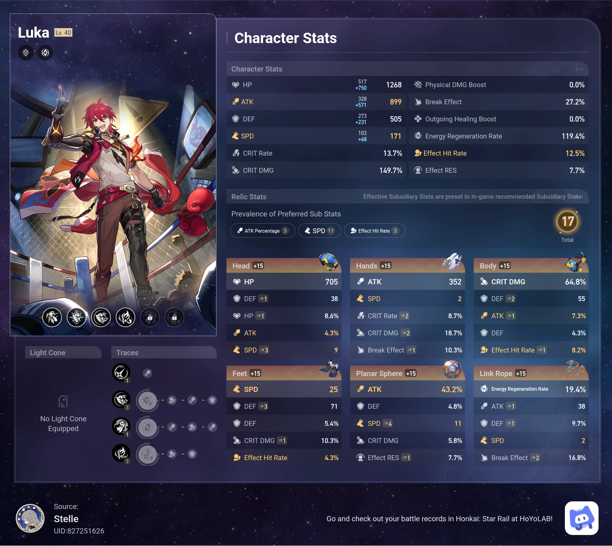 Remembrance MC Build Honkai: Star Rail | HoYoLAB