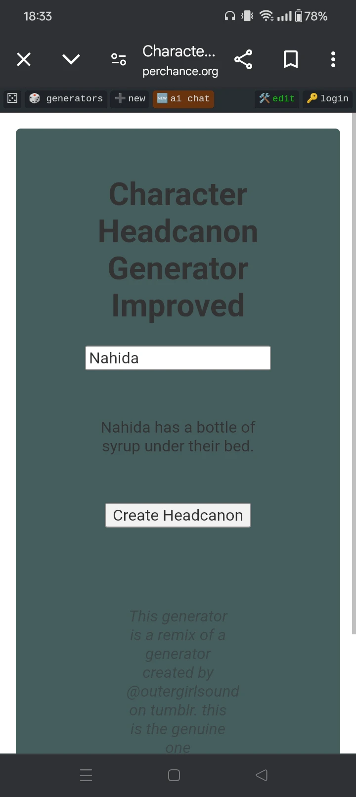 random headcanon generator Genshin Impact | HoYoLAB