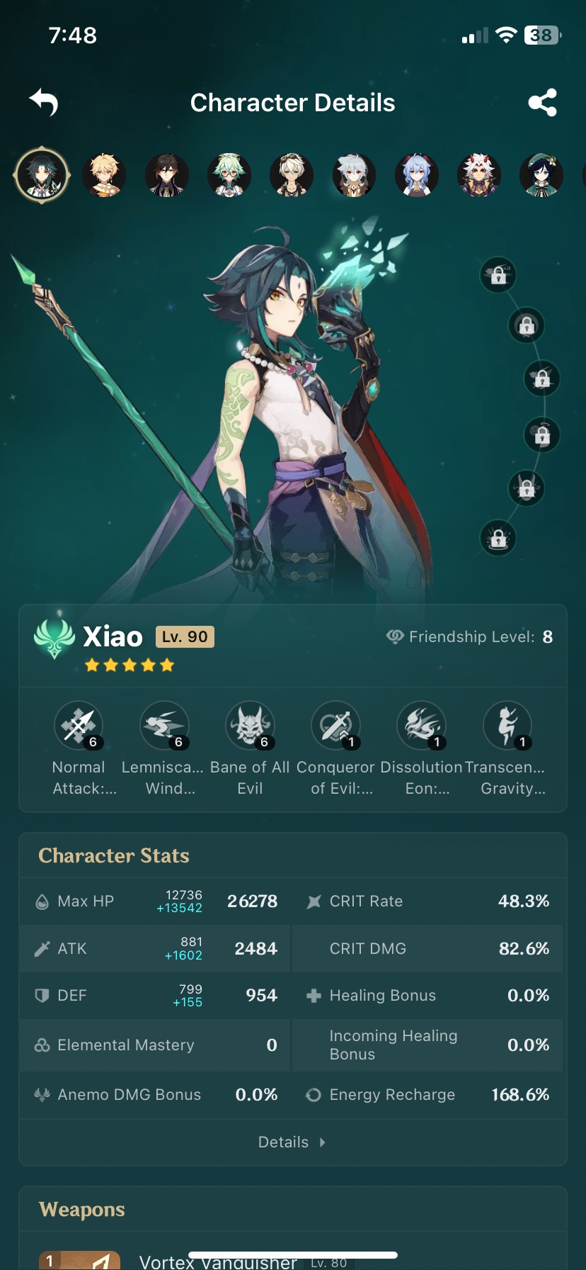 My xiao build Genshin Impact | HoYoLAB