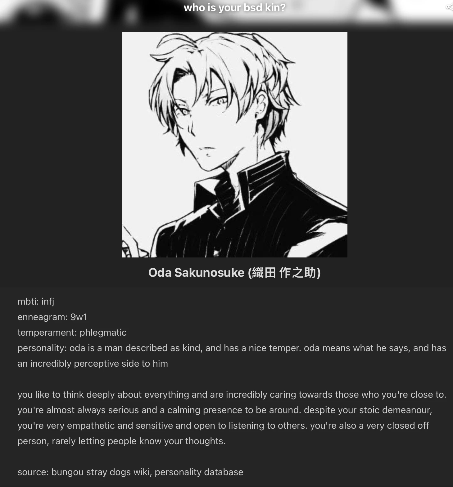 when you find out you kin odasaku yet you also kin Dazai‼️😦 | HoYoLAB