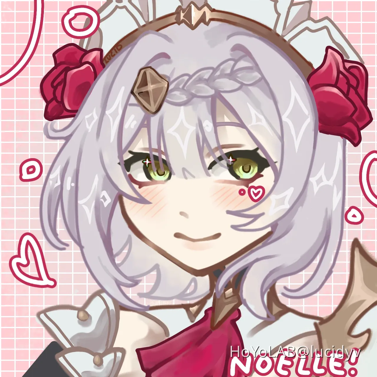 Actually rendered Noelle drawing :D Genshin Impact | HoYoLAB
