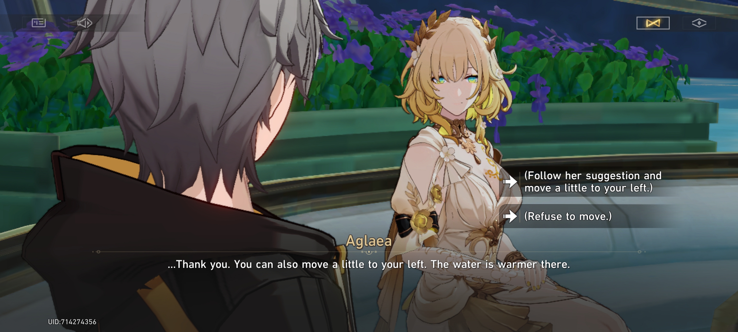 Obviously water of my left should be warmer! you dummy!😖because it's ...