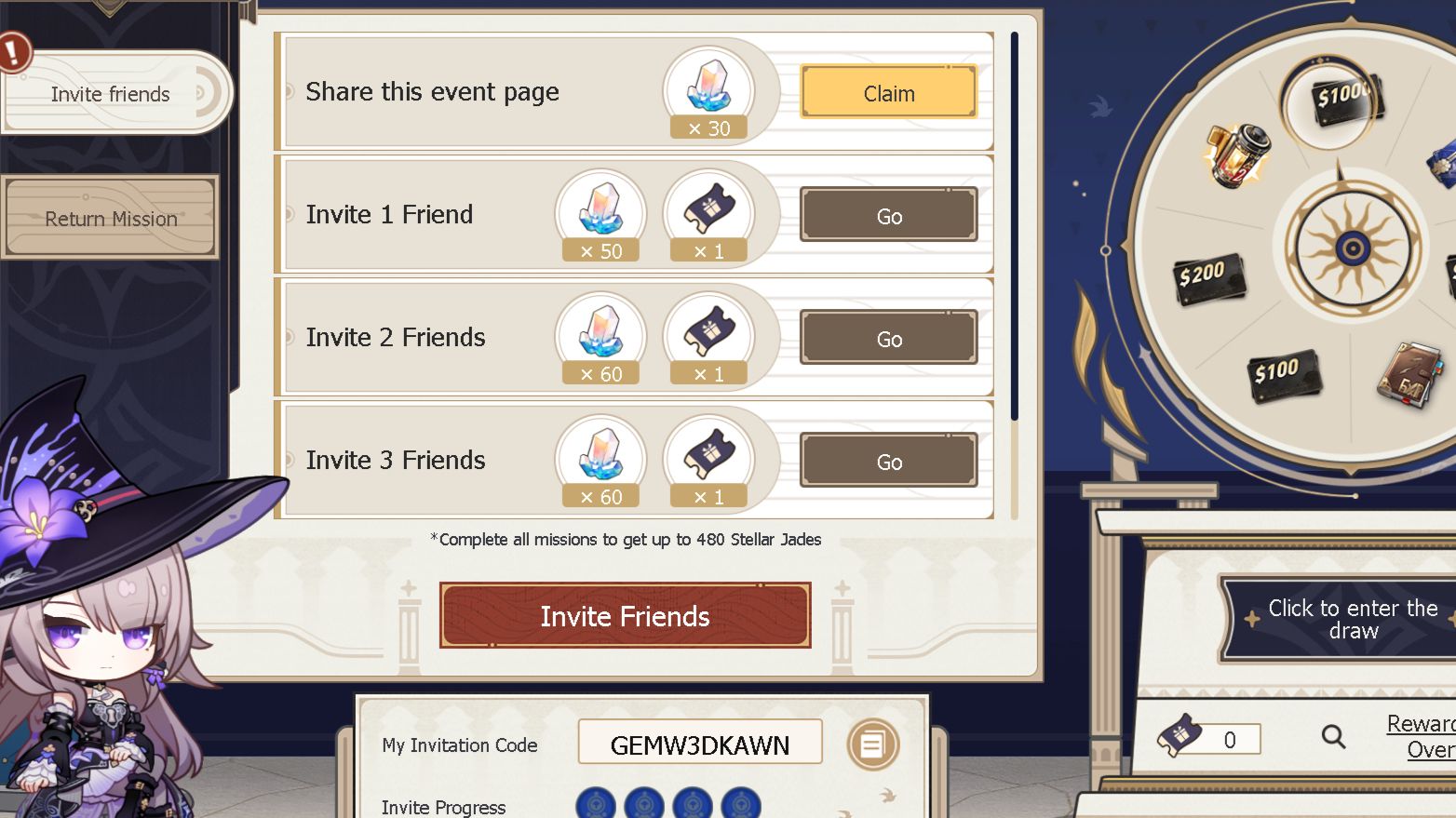 Come With Me, Take The Journey: 3.0 player return web event invite code Honkai: Star Rail | HoYoLAB