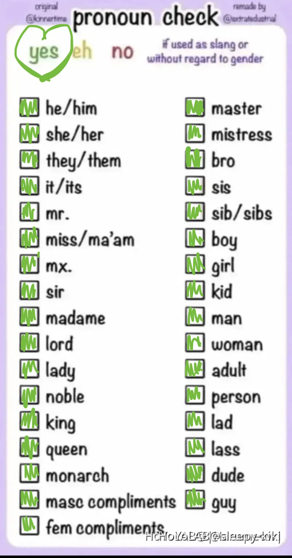 Pronoun Check Idk | HoYoLAB