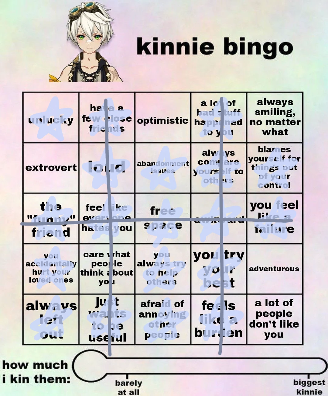 Kinnie bingo! Genshin Impact | HoYoLAB