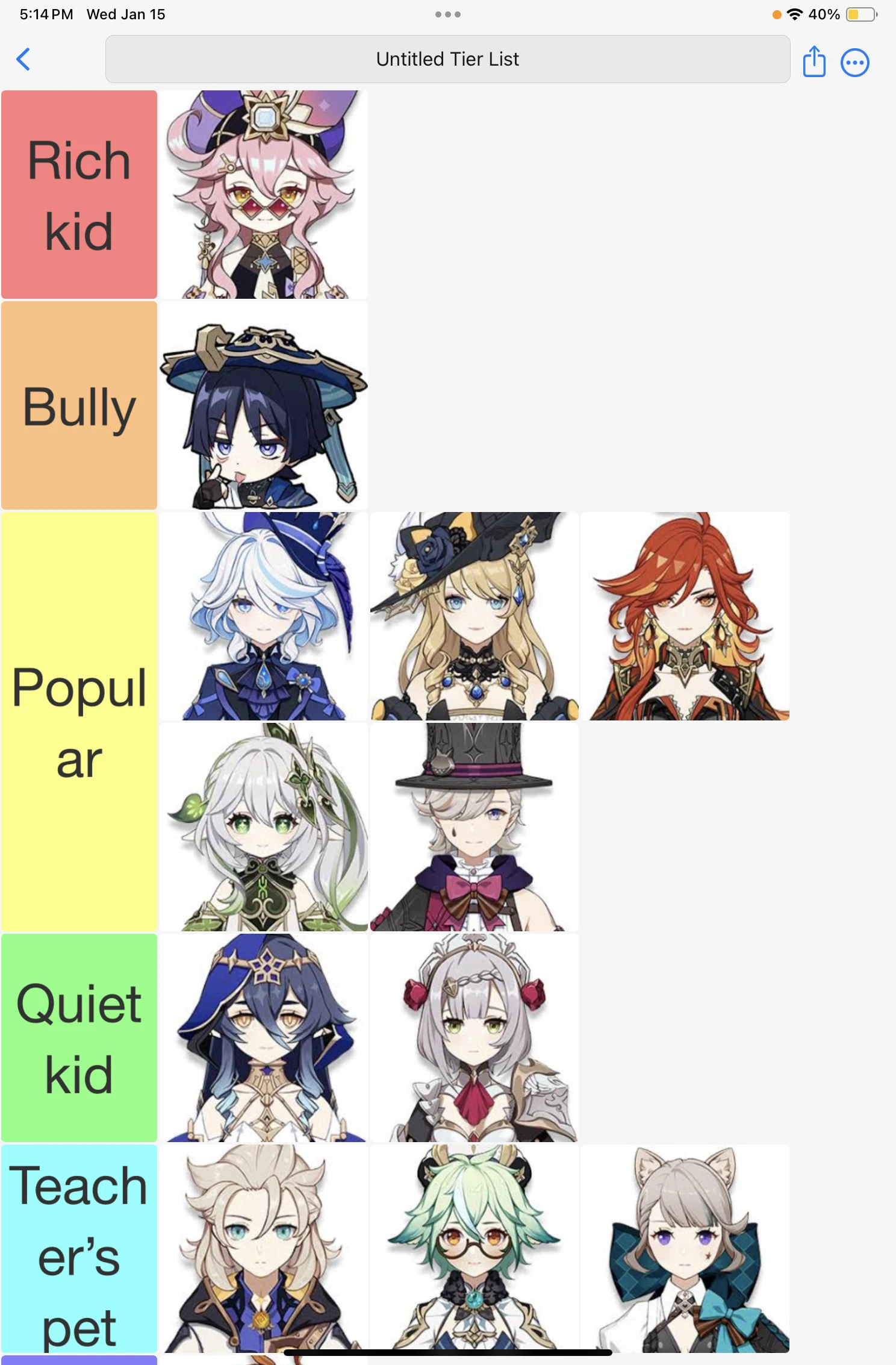 Genshin characters in school Genshin Impact | HoYoLAB