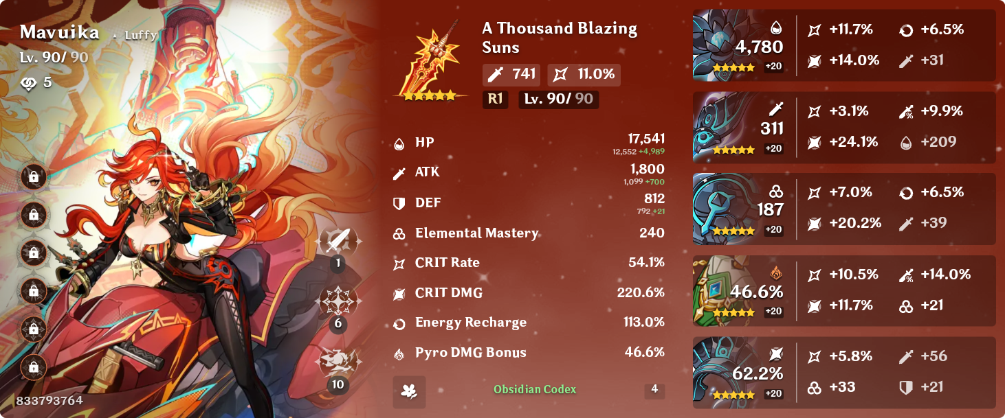 Neuvi and Mavuika builds Genshin Impact | HoYoLAB