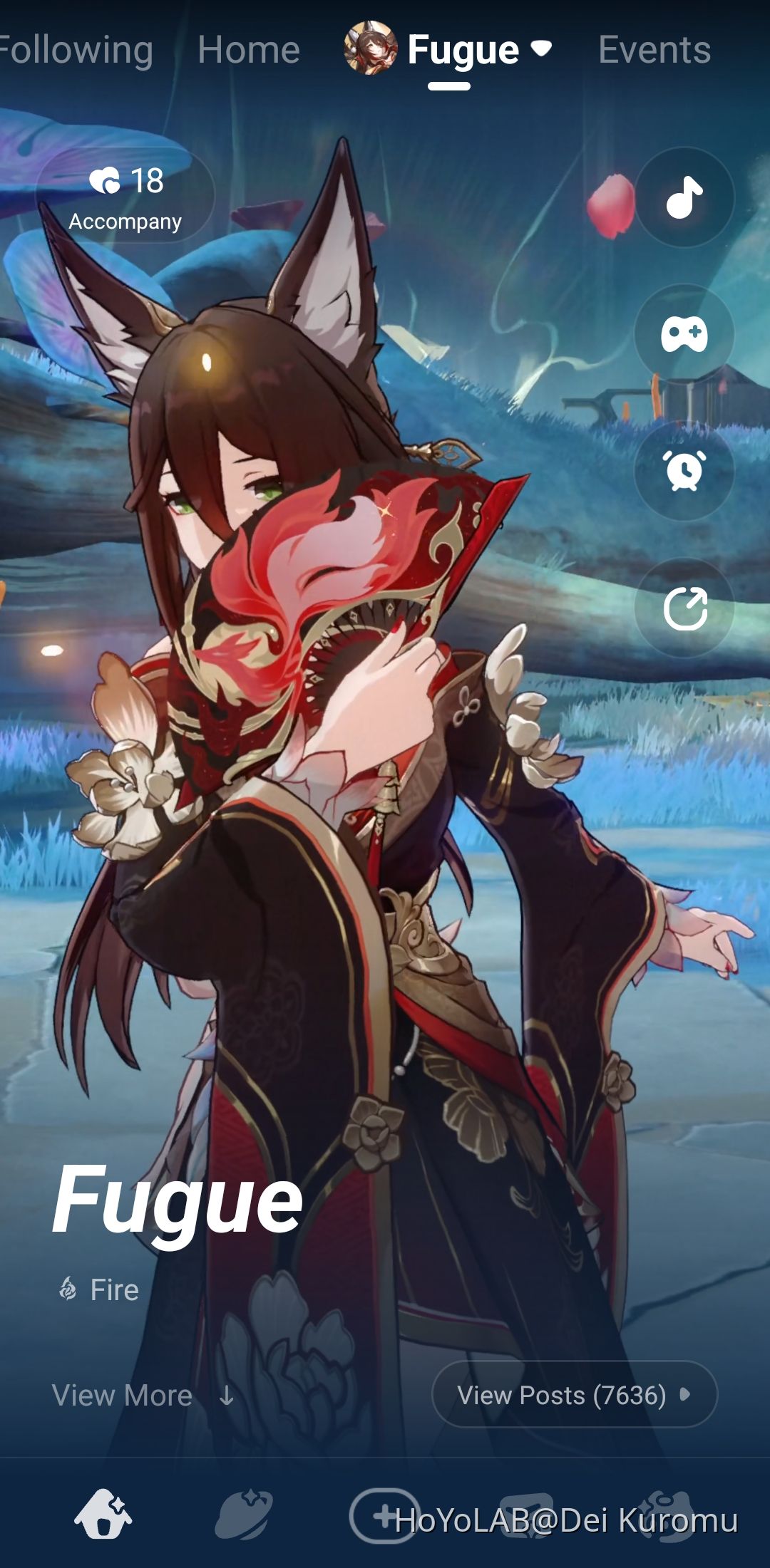 So 5 ⭐ Tingyun/Fugue is the 1st Star Rail character with a custom ...