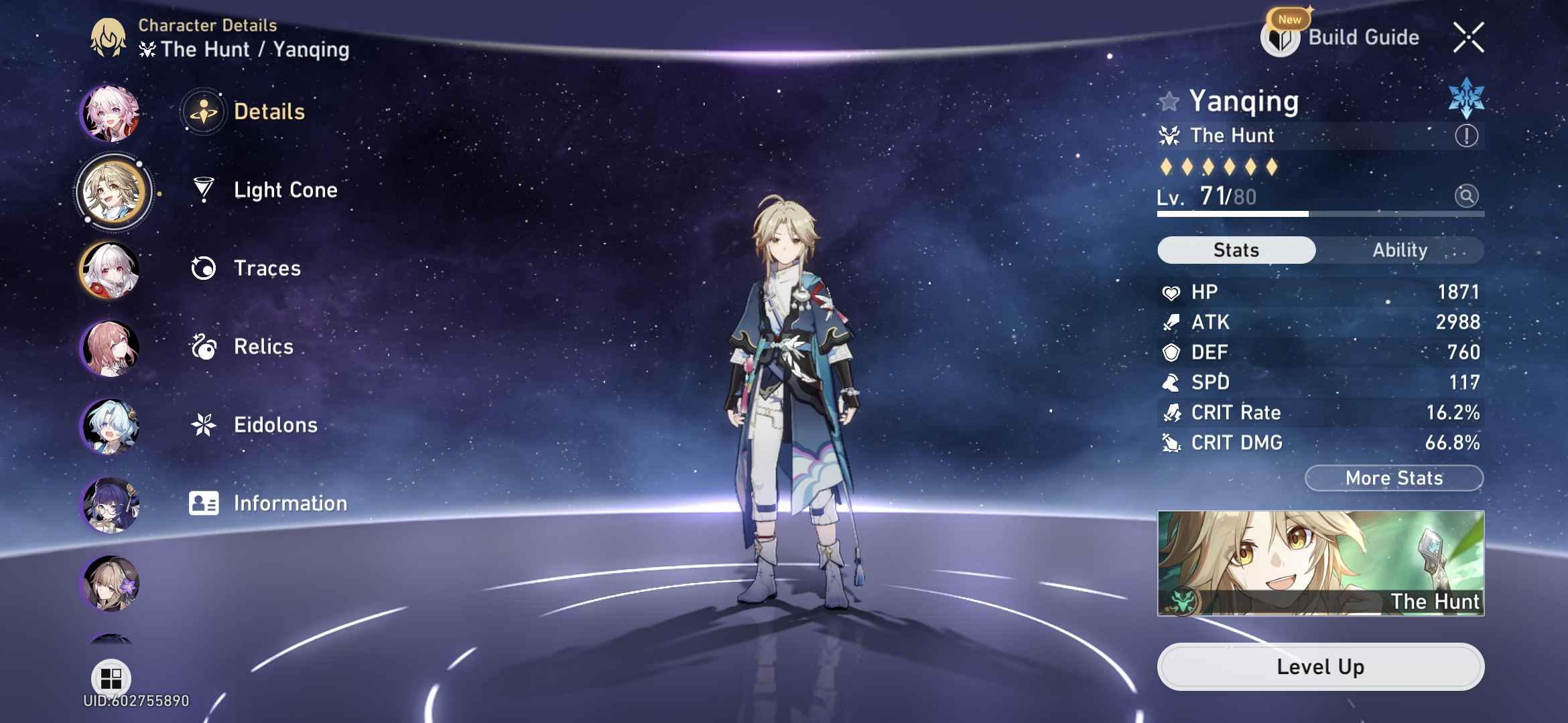 My friends builds Honkai: Star Rail | HoYoLAB