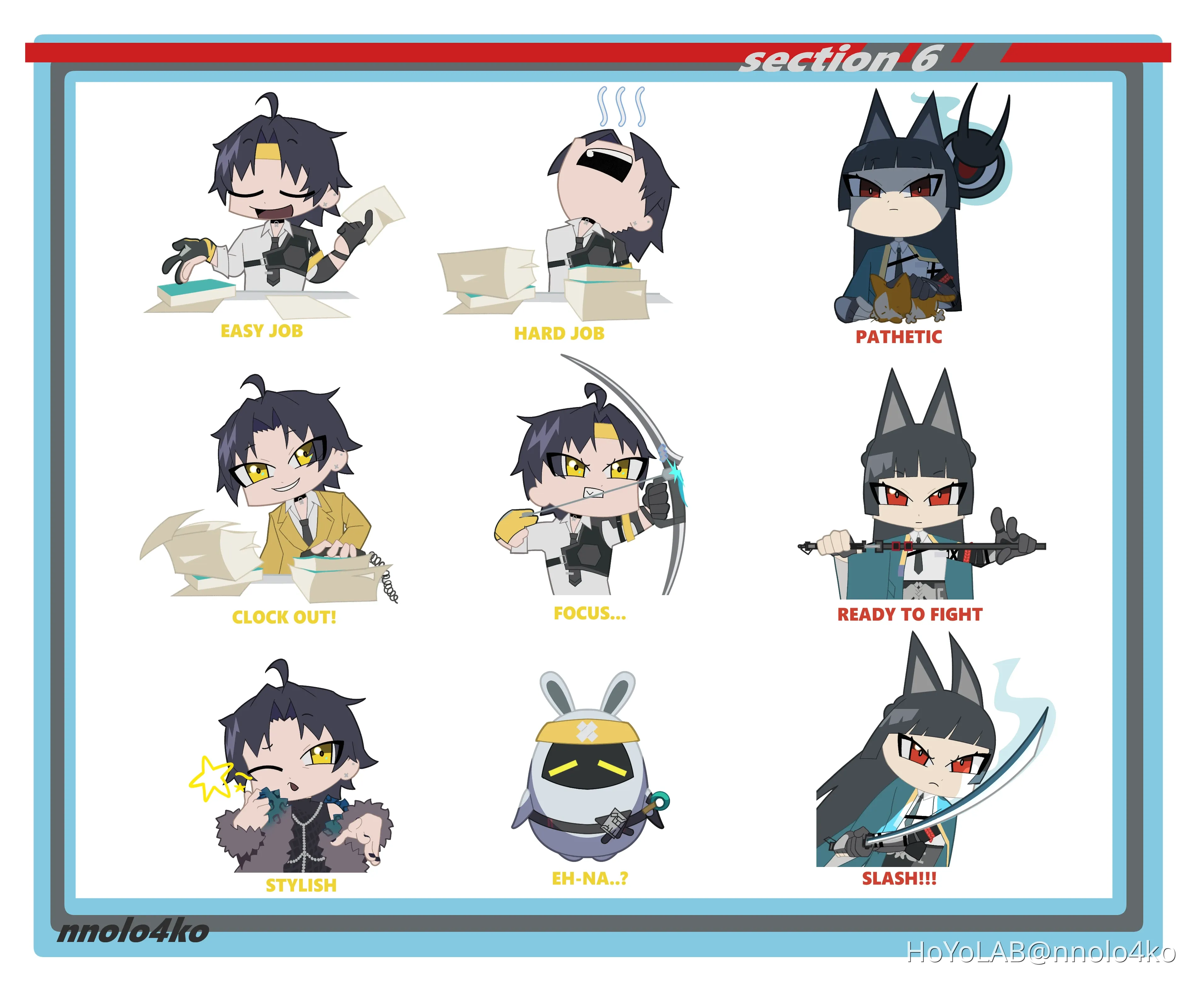 Harumasa $ Miyabi stickers Zenless Zone Zero | HoYoLAB