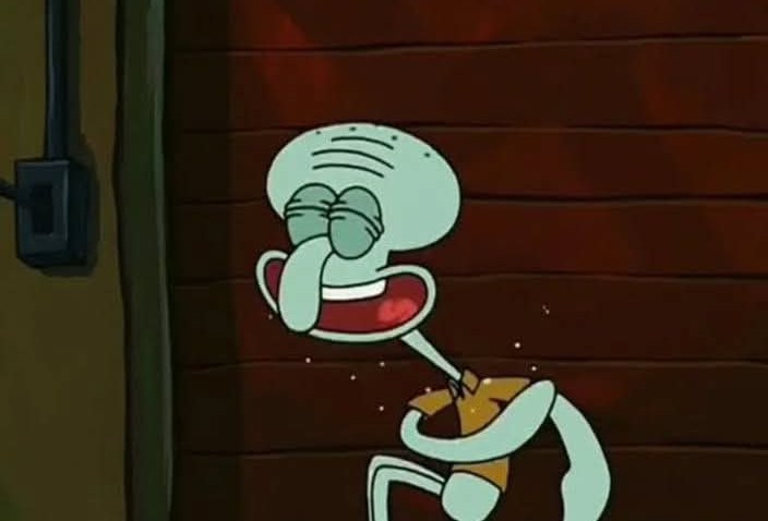 Squidward laughing | HoYoLAB