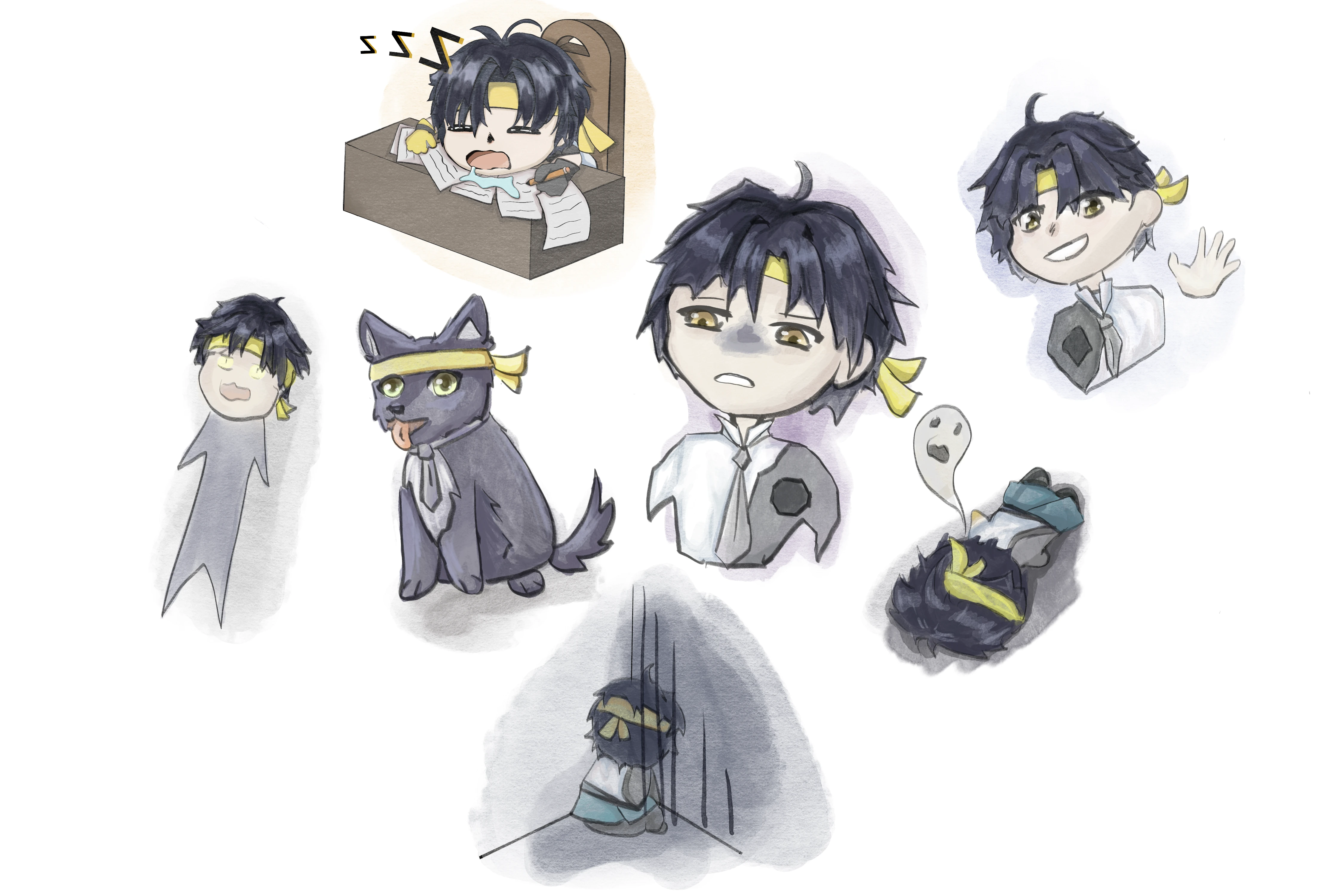 Harumasa sticker pack water colour version! Zenless Zone Zero | HoYoLAB