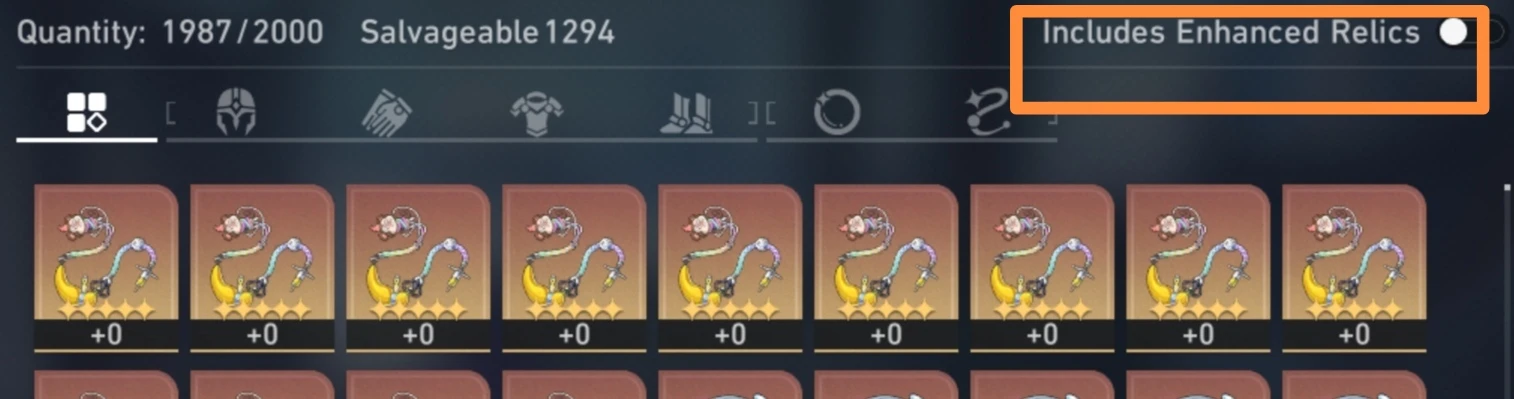 Enhanced Relic Can be Converted to Relic Remains, Which Can Become ...