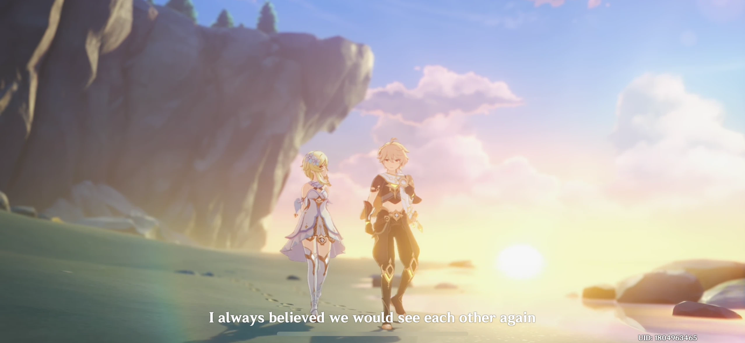 Saddest cutscene that I've watched for the first time. Aether reunites ...
