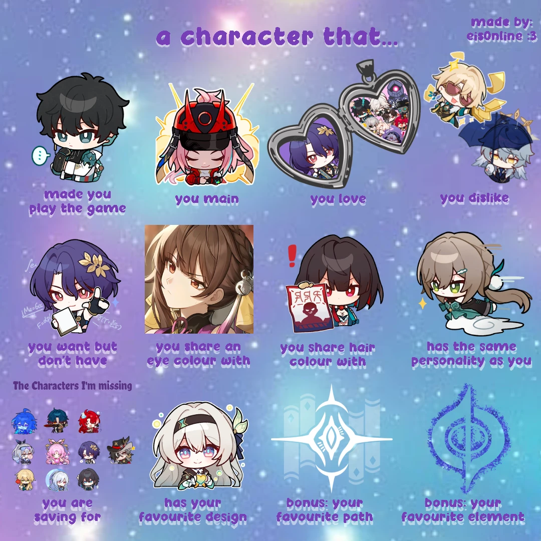 Characters that... HSR Edition Honkai: Star Rail | HoYoLAB