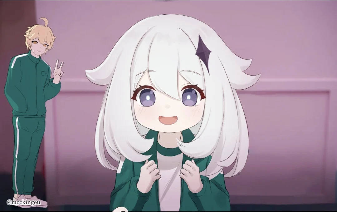 aether X paimon in squid game Genshin Impact | HoYoLAB