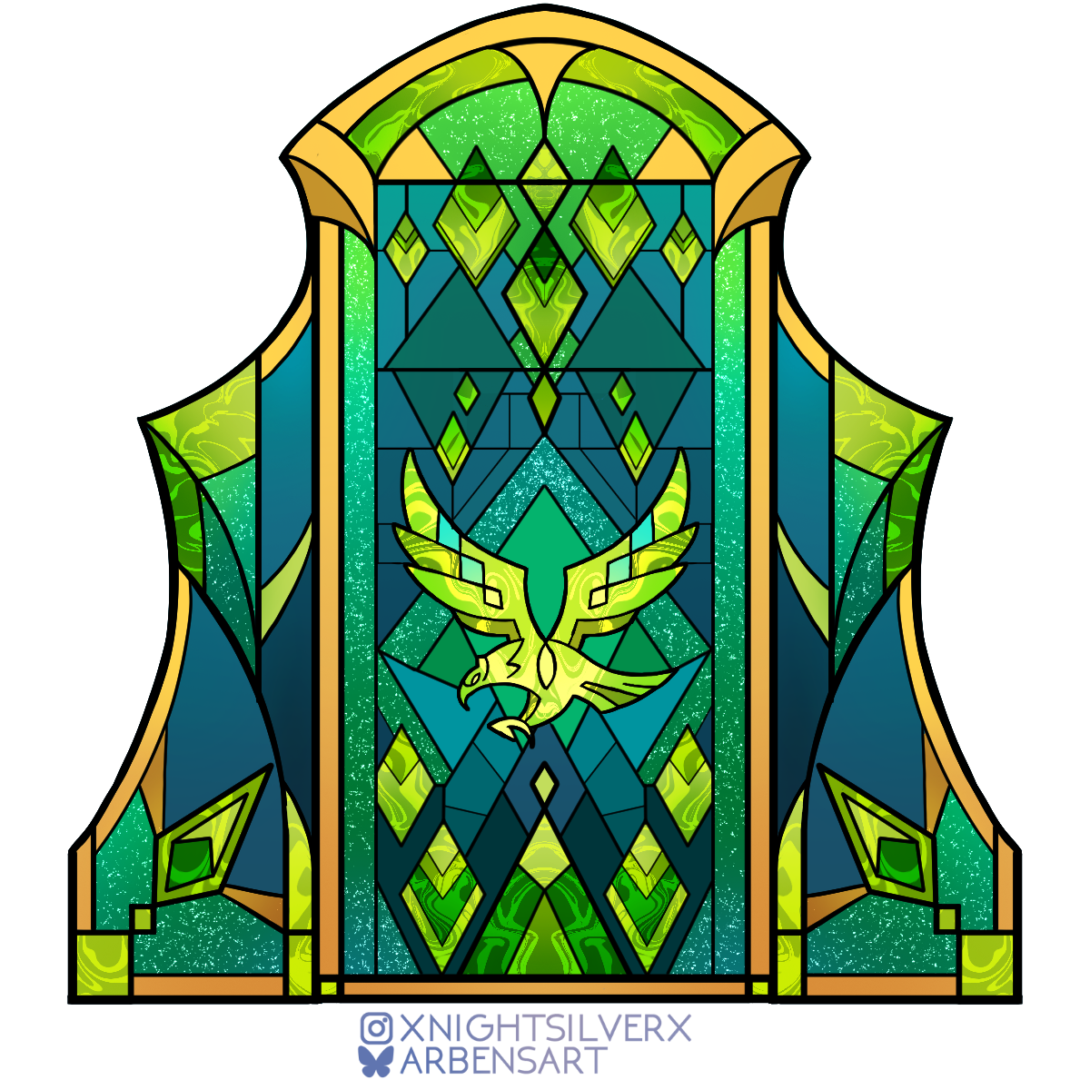 Stained Glass - Vultur Volans 🌿 Genshin Impact | HoYoLAB