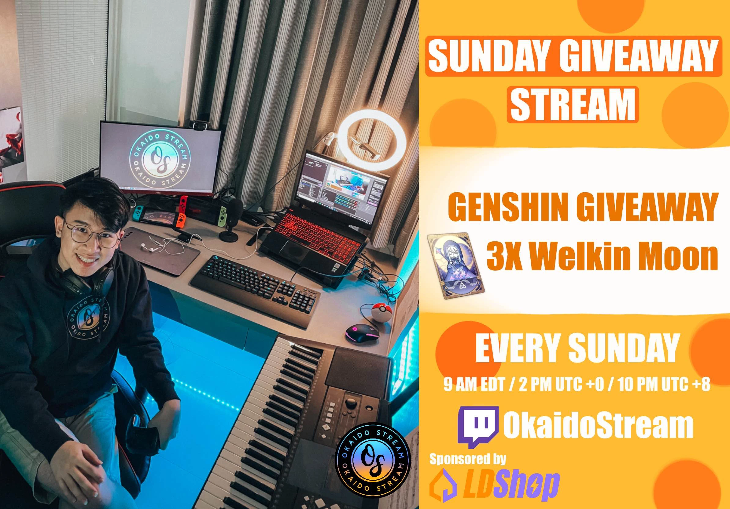WELKIN GIVEAWAY ON TWITCH! Genshin Impact | HoYoLAB