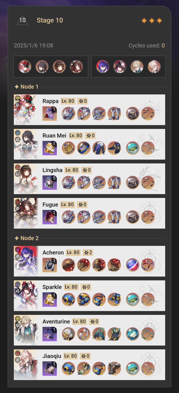 [0 Cycle] Rappa & Acheron with Their Ultimate Team Honkai: Star Rail ...