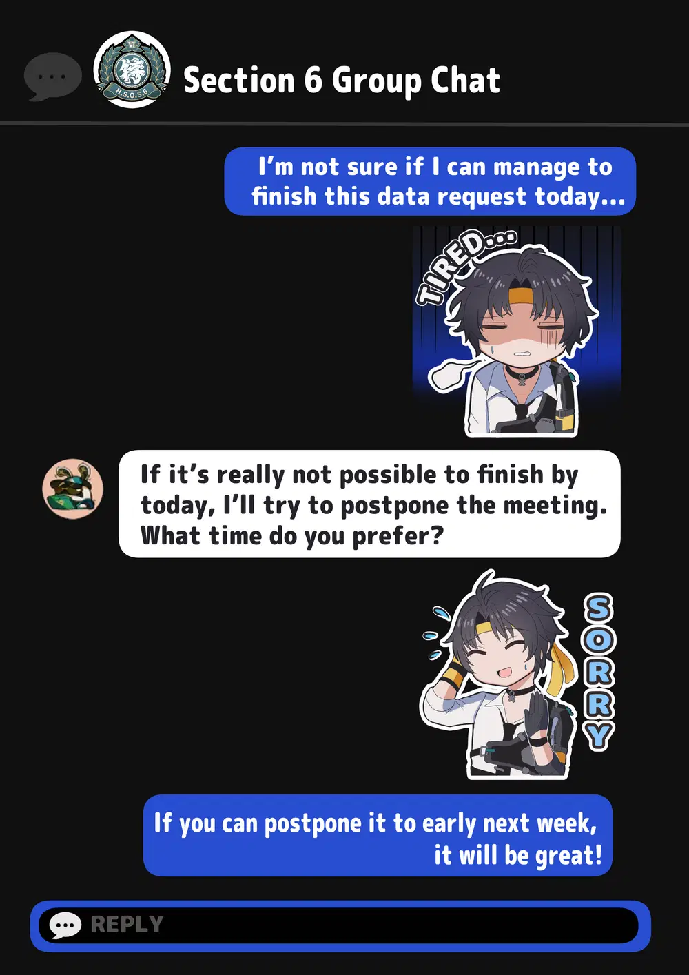 early finish request