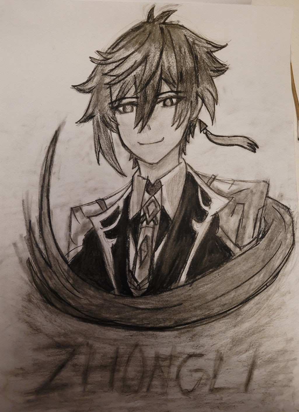 Zhongli drawing ig Genshin Impact | HoYoLAB