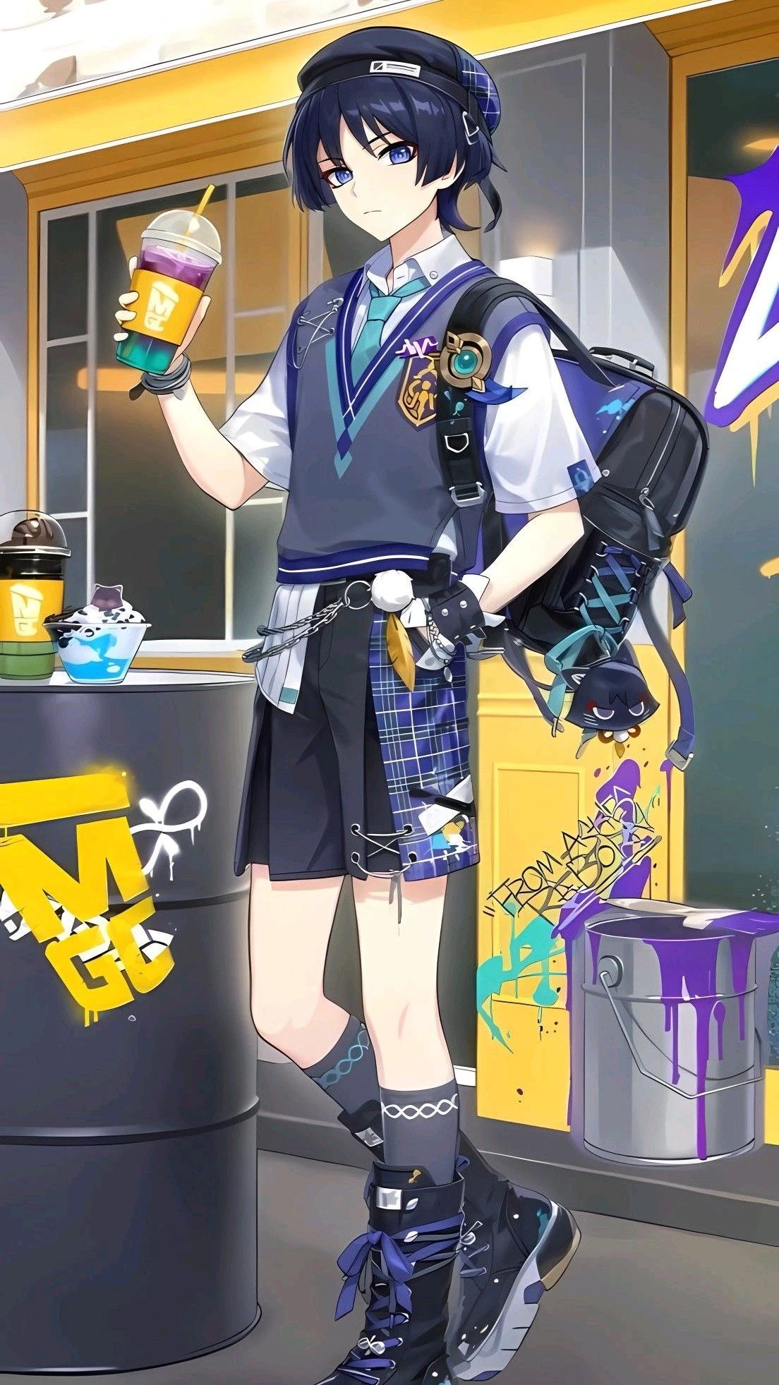 Mega Coffee collab Scara Genshin Impact | HoYoLAB