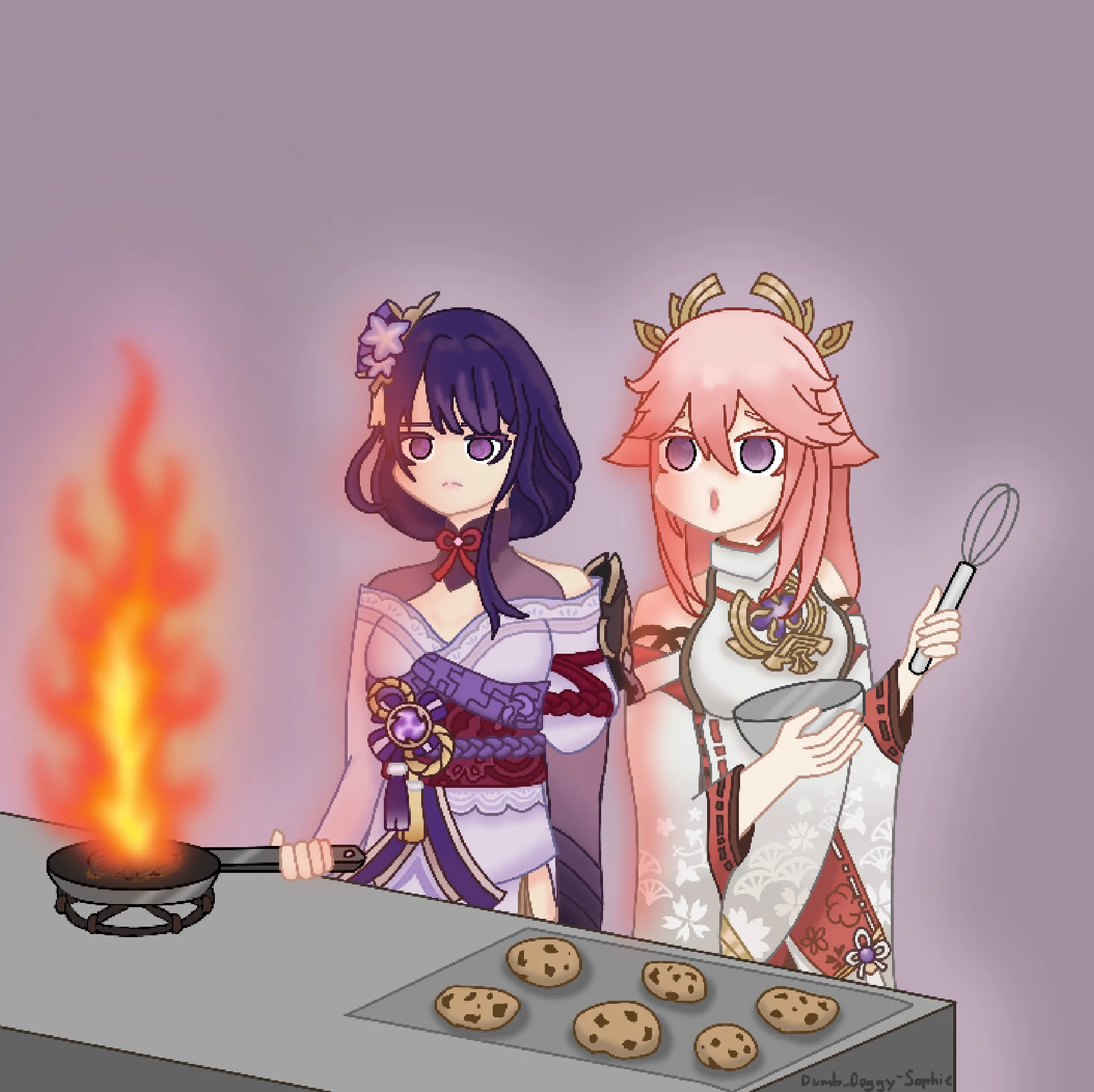 Raiden cooking Genshin Impact | HoYoLAB