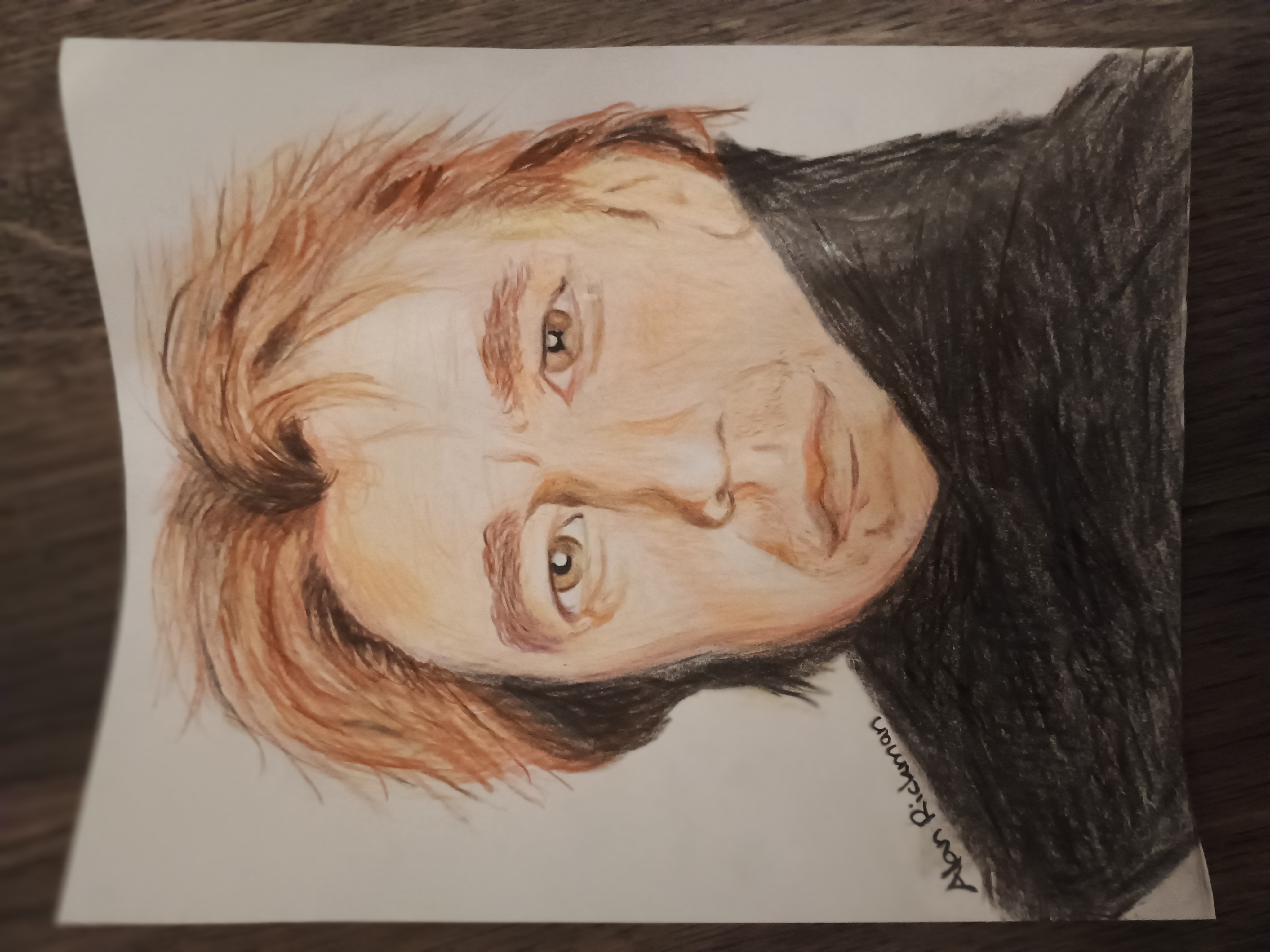 IM THE FIRST TIME PROUD OF MY DRAWING!!! - MY TRIBUTE TO ALAN RICKMAN ...