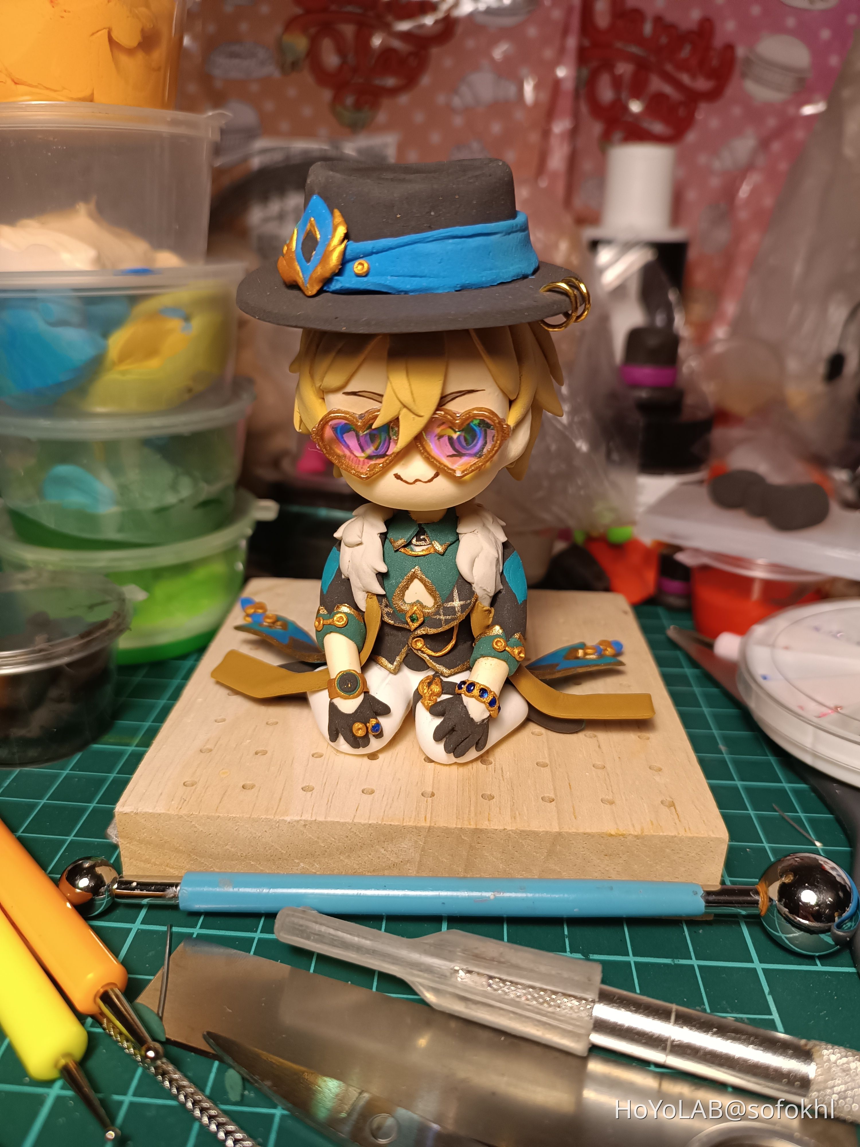 chibi Aventurine figure in process Honkai: Star Rail | HoYoLAB