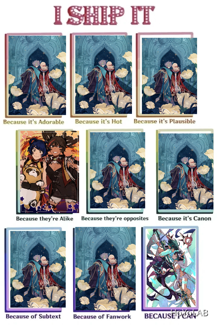 I ship it because Genshin Impact | HoYoLAB