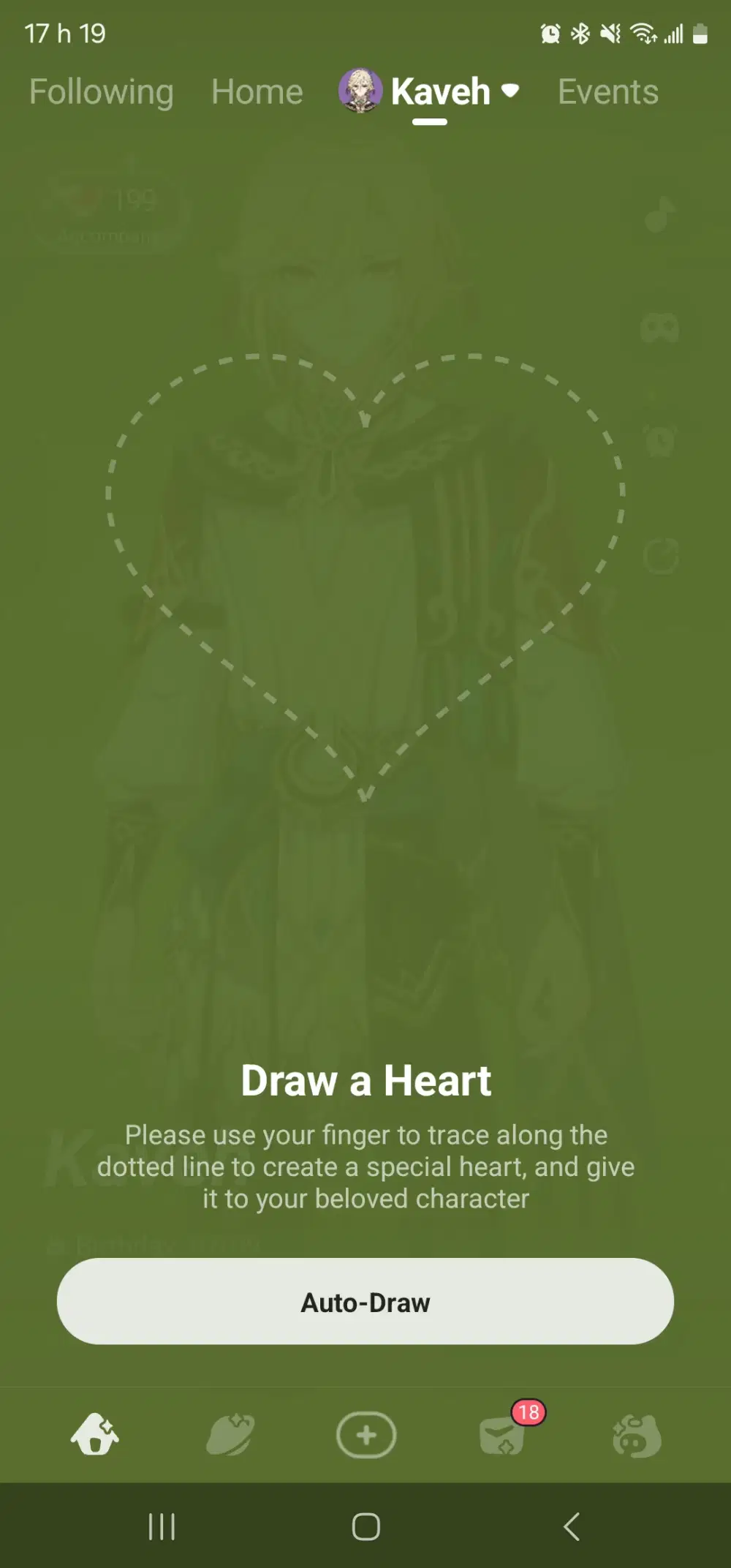 how to draw heart on instagram story