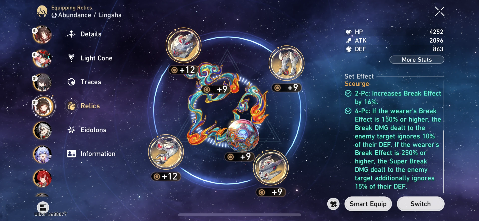 Reaching 250% Break Effect on Lingsha Honkai: Star Rail | HoYoLAB