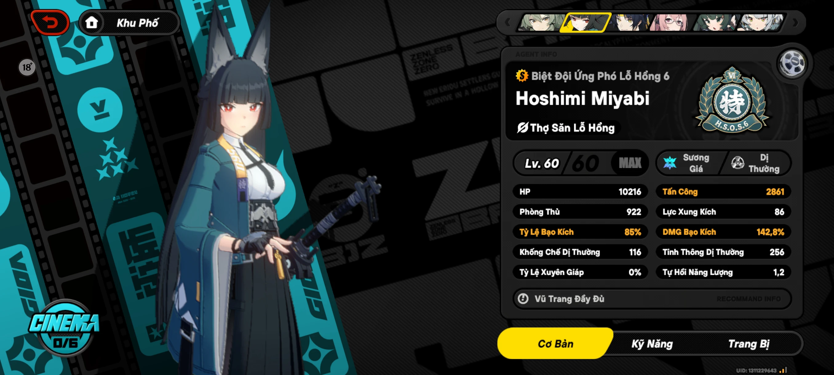 Đây là bản build Miyabi của tôi Zenless Zone Zero | HoYoLAB