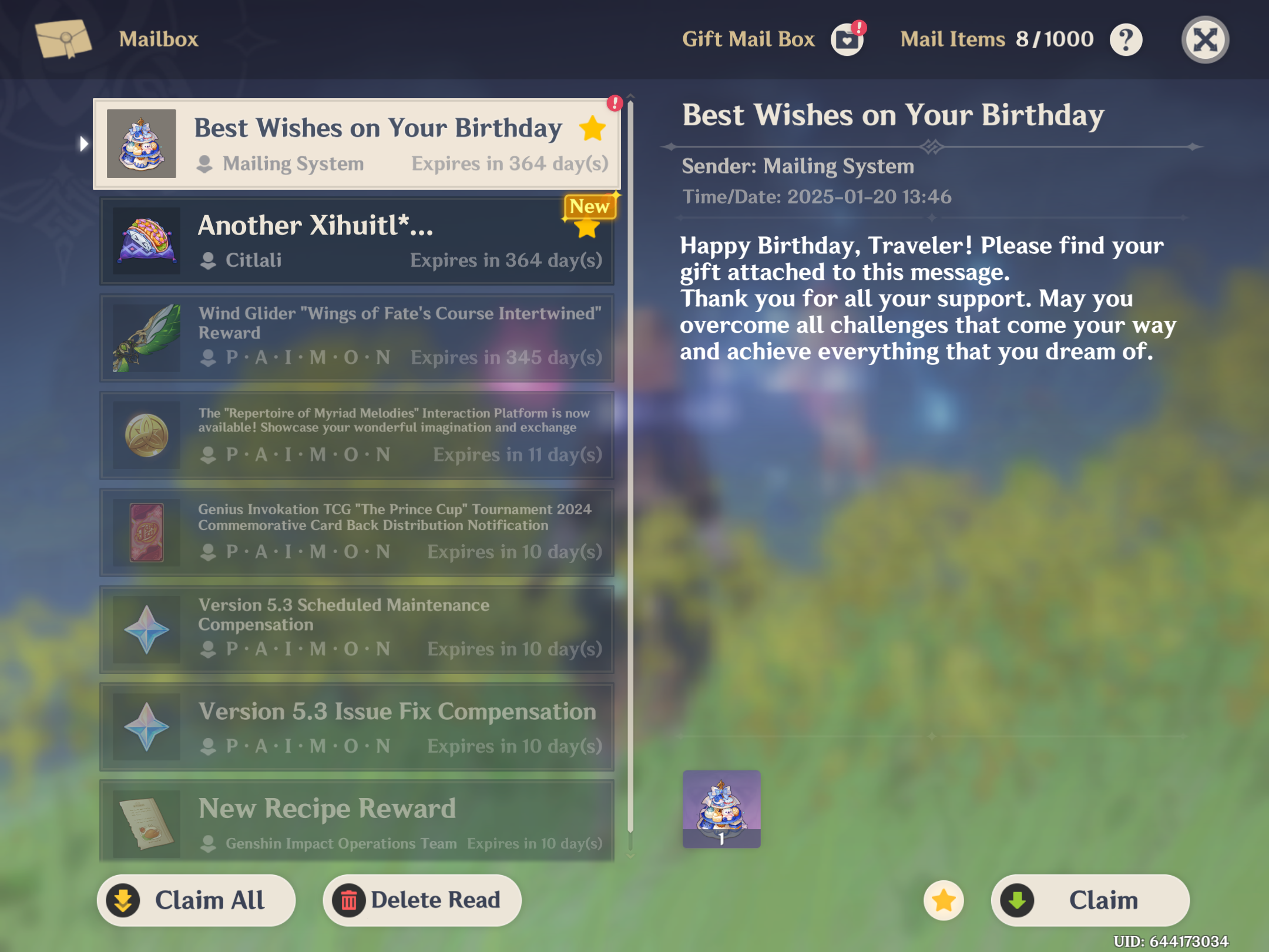 It’s me and Citlali‘s birthday! Genshin Impact | HoYoLAB
