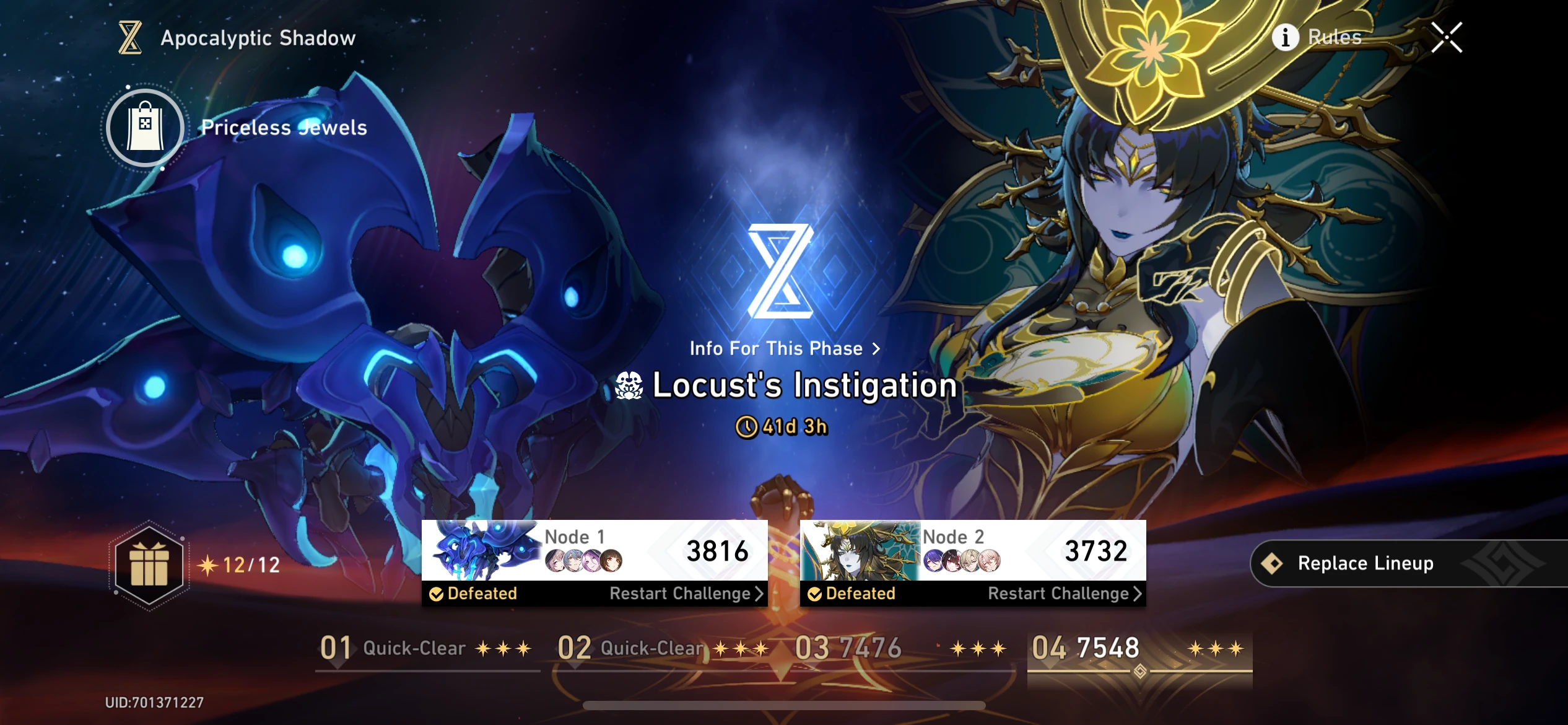 Final APOC score over 7500 Honkai: Star Rail | HoYoLAB