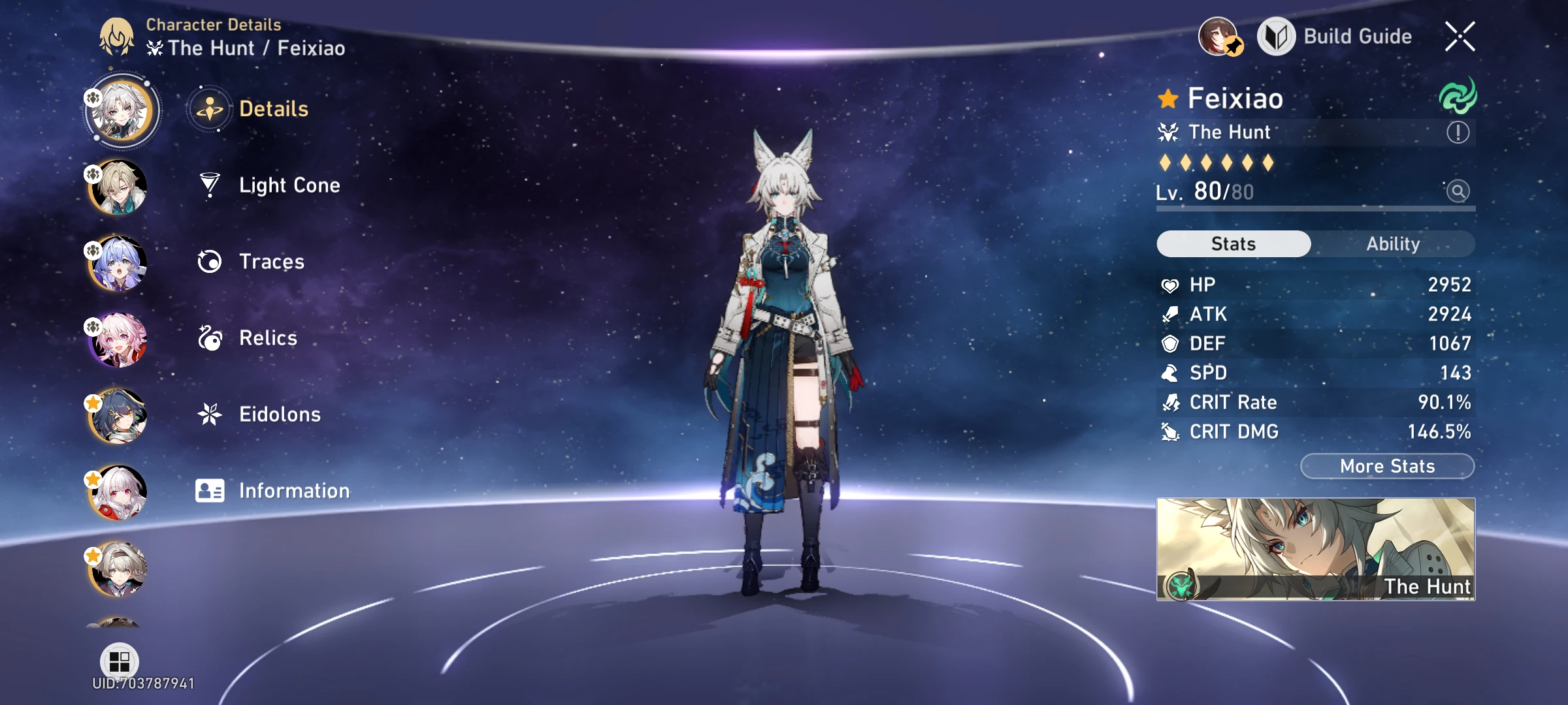 Today I got Feixiao LC. So I wanted to share my build Honkai: Star Rail ...