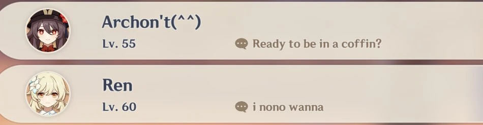 Matching signatures Genshin Impact | HoYoLAB