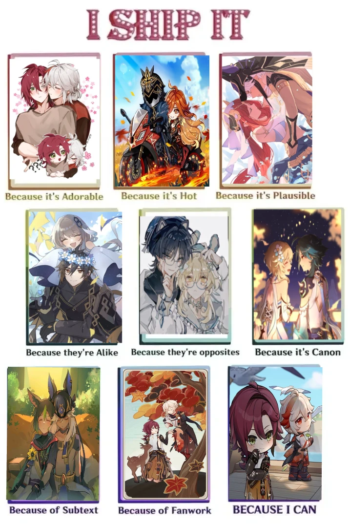 I ship it because... Genshin Impact | HoYoLAB