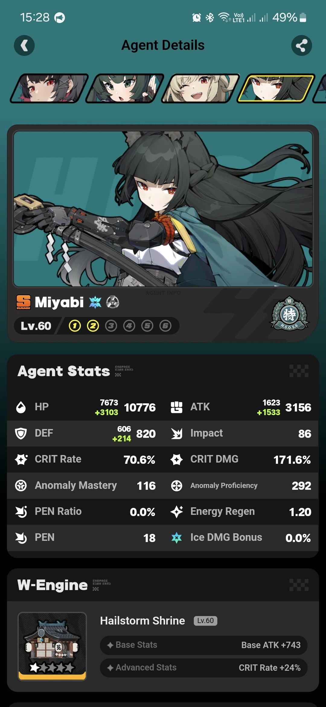 TOP 0.0000000000000000001% MIYABI BUILD (joke) Zenless Zone Zero | HoYoLAB