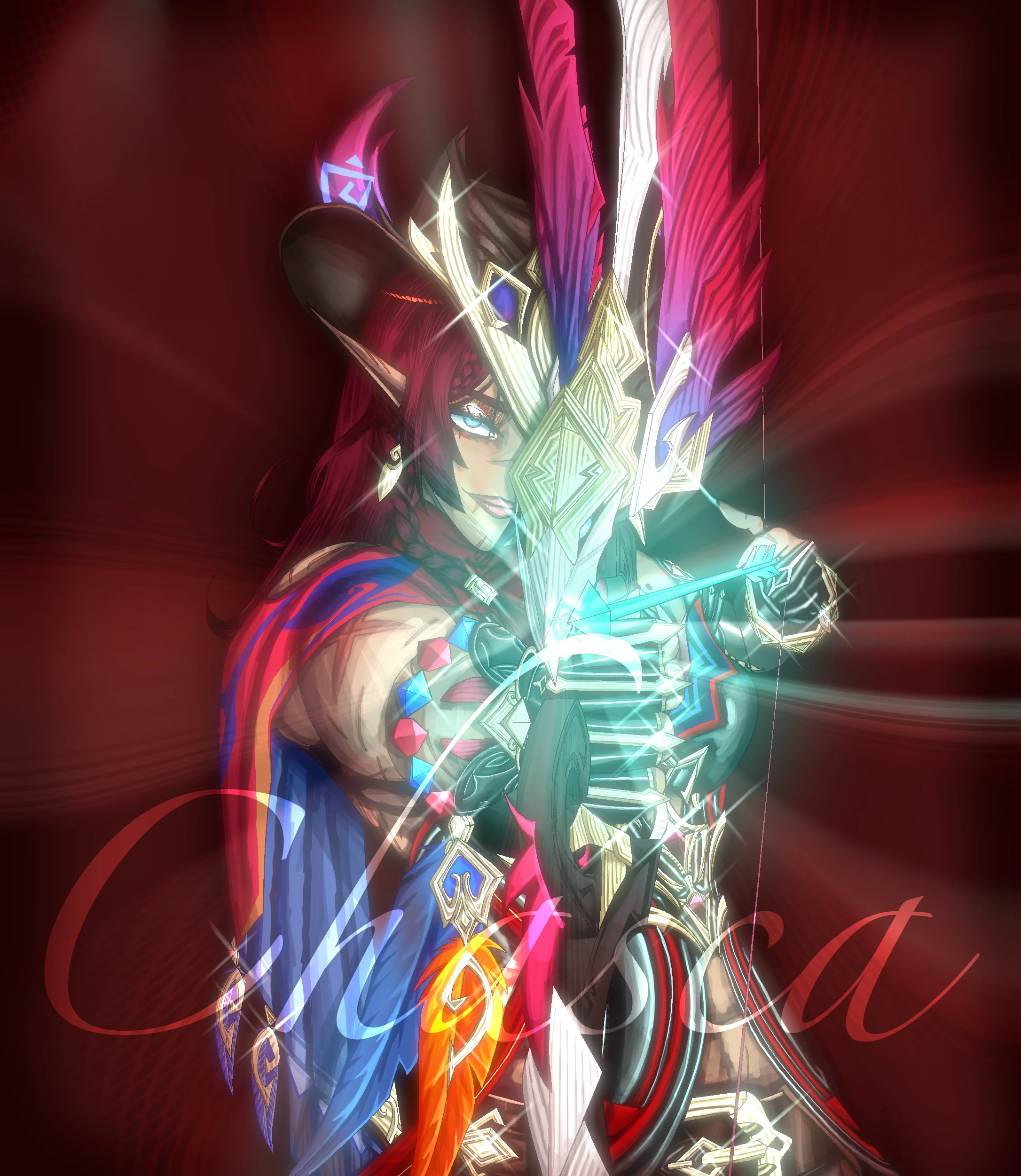 I finished my Chasca drawing Genshin Impact | HoYoLAB